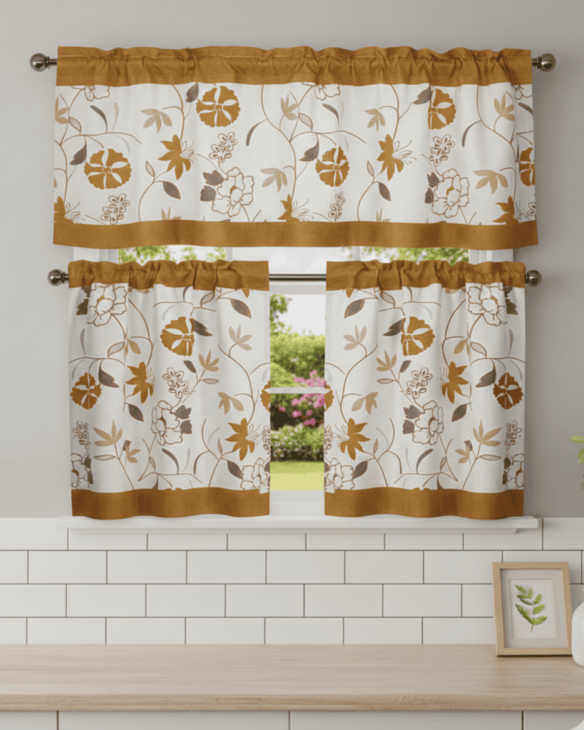Allison Kitchen Curtain Set - Miguel Moses