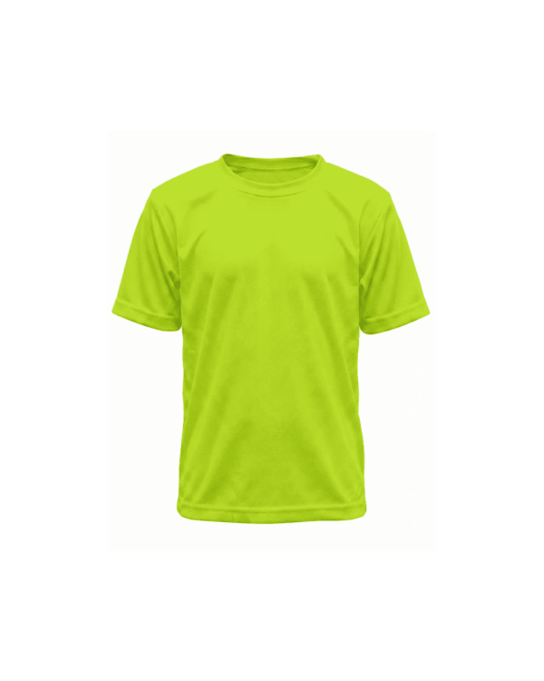 Kids Neon Coloured Dri Fit Round Neck T-shirt - Miguel Moses